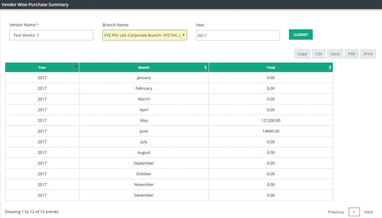 Vendor Wise Purchase Summary – Nelso ERP Help